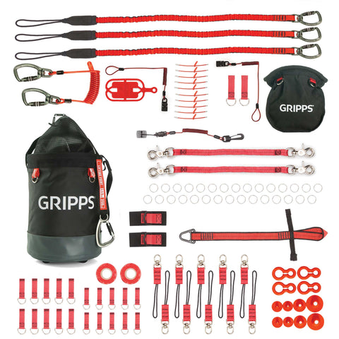 40 Tool Tether Kit With Bull Bag & Bolt-Safe Pouch – GRIPPS Global